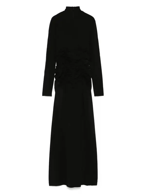 Bite Studios High-neck Ruched Gown