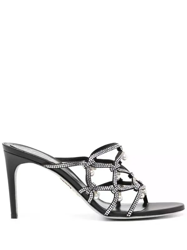 Rene Caovilla Embellished Slip-on Sandals
