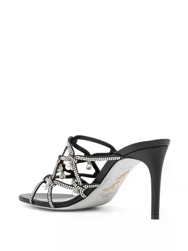 Rene Caovilla Embellished Slip-on Sandals