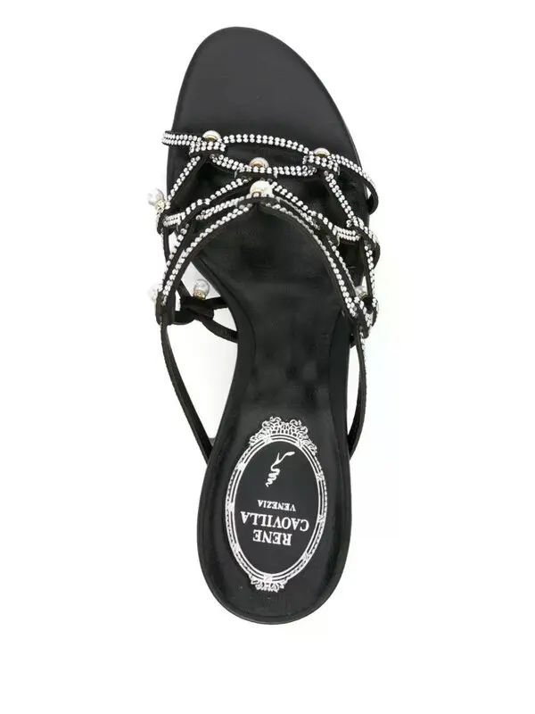 Rene Caovilla Embellished Slip-on Sandals