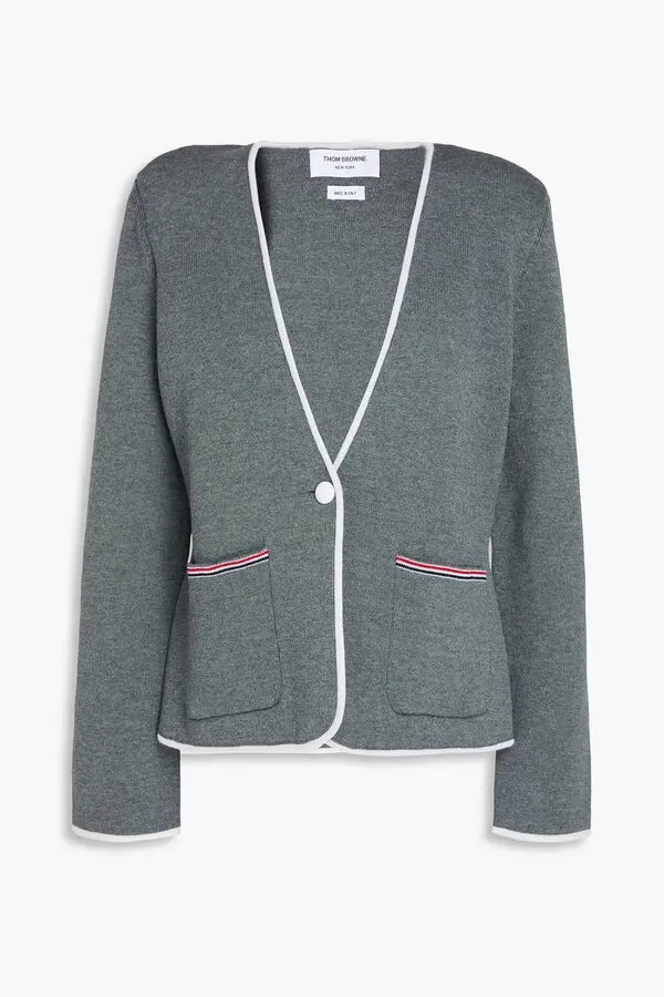 Thom Browne Wool-blend Blazer - Anthracite