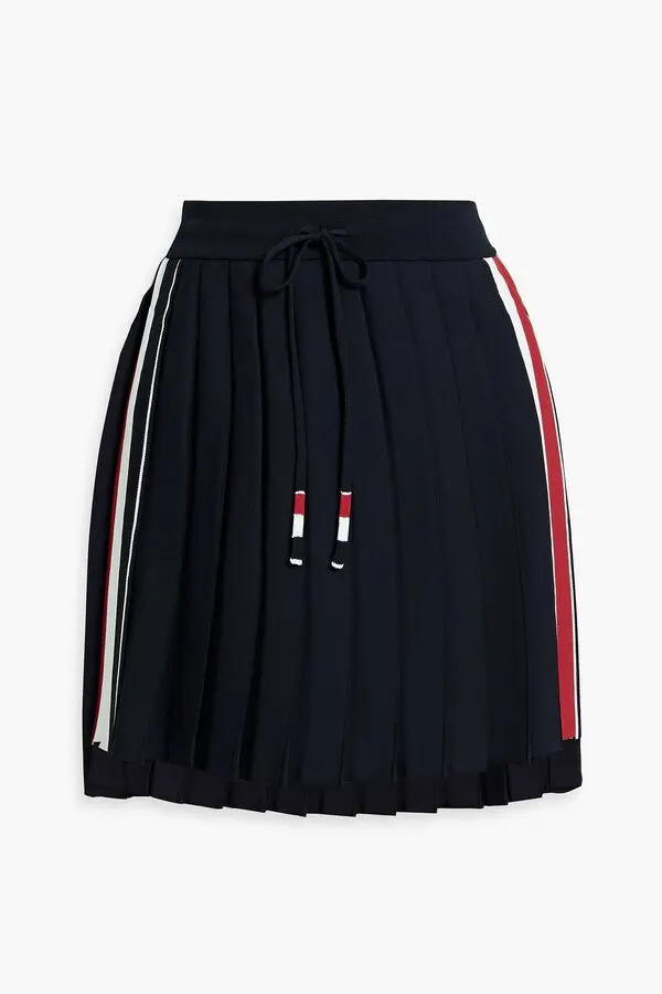 Thom Browne Pleated Mini Skirt - Midnight Blue