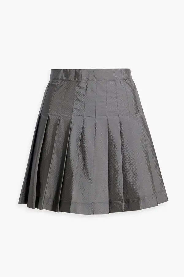 Thom Browne Pleated Ripstop Mini Skirt