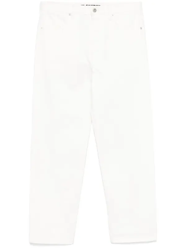 JIL SANDER Cotton Loose-fit Jeans - White