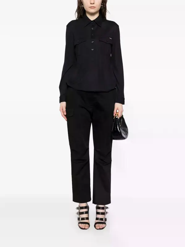 TOM FORD Military Shirt - Blue