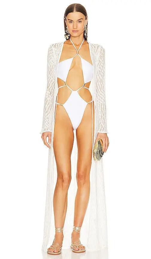 MICHAEL COSTELLO X Revolve Ryland Robe In . Also - White