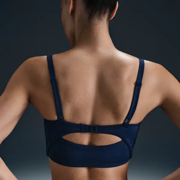 Nike Effortless Essential V-neck Midkini - Blue