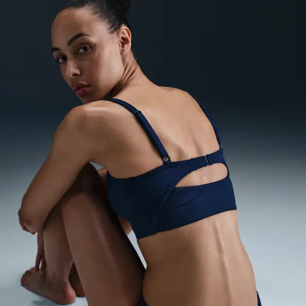 Nike Effortless Essential V-neck Midkini - Blue