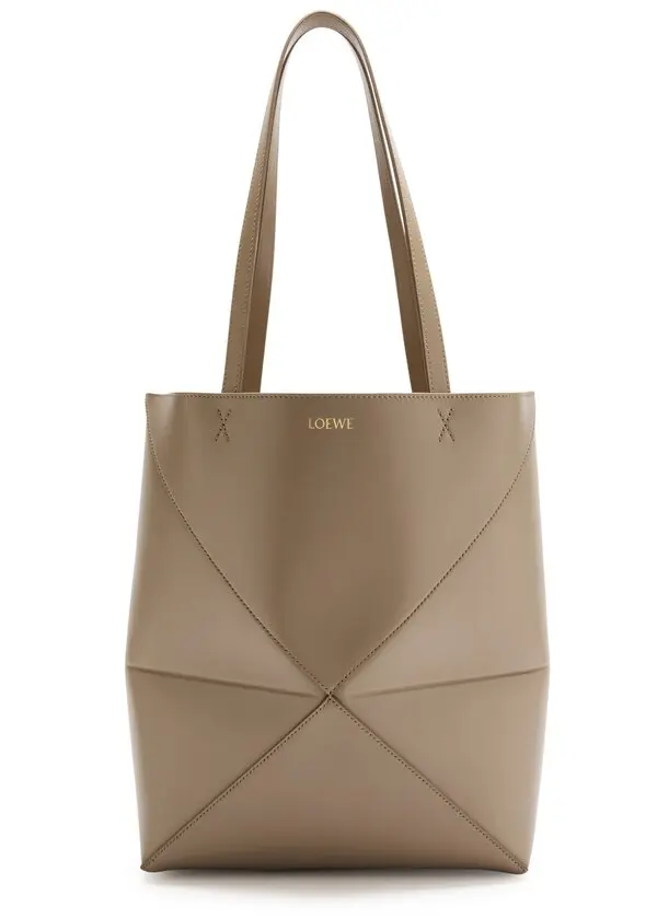 Loewe Puzzle Fold Medium Tote - Sand