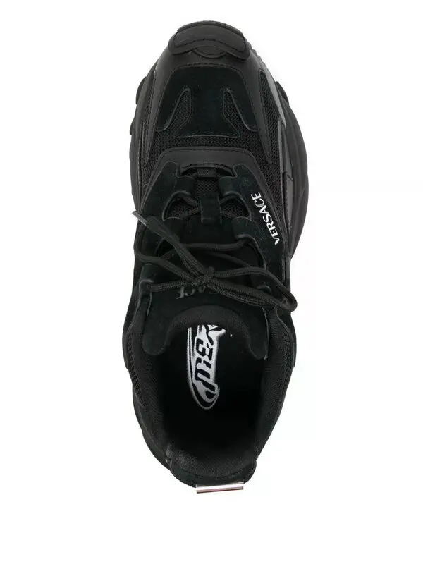 Versace Mercury Combination Sneakers - Black