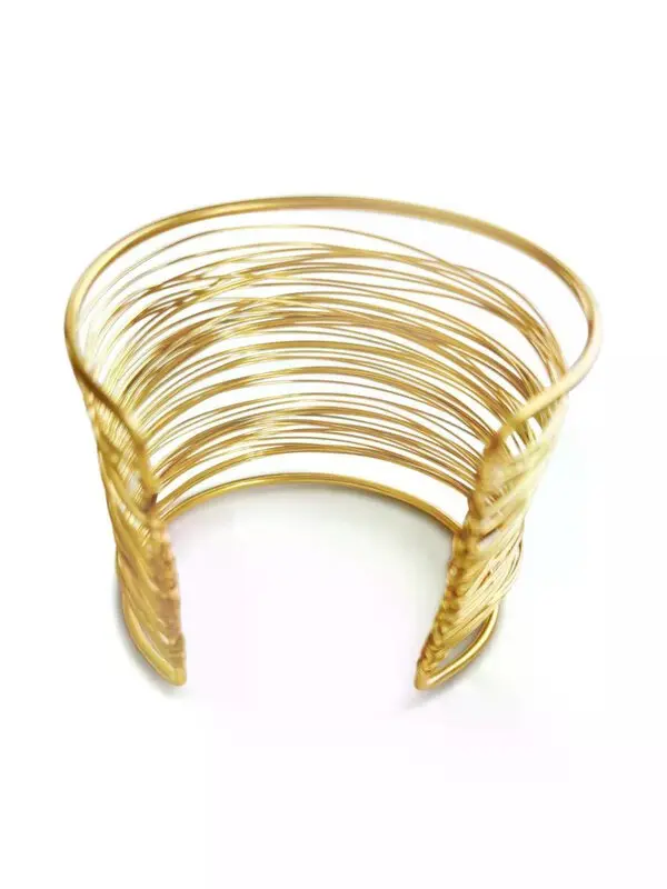 HZMER JEWELLERY Hammered-effect Bangle