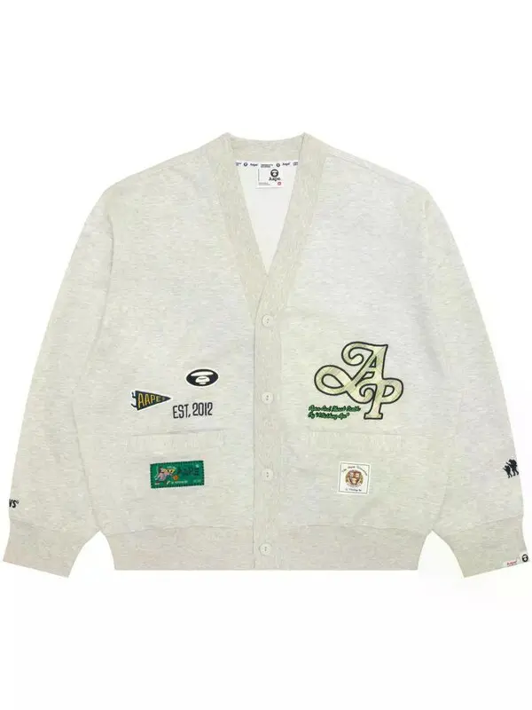 AAPE BY *A BATHING APE Logo-appliqué Cardigan