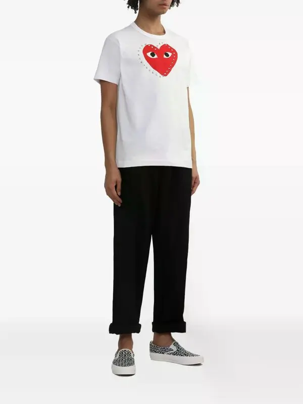 Play Comme Des Garcon Heart Print T-shirt