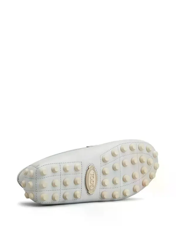 TOD'S Leather Loafers - Grey