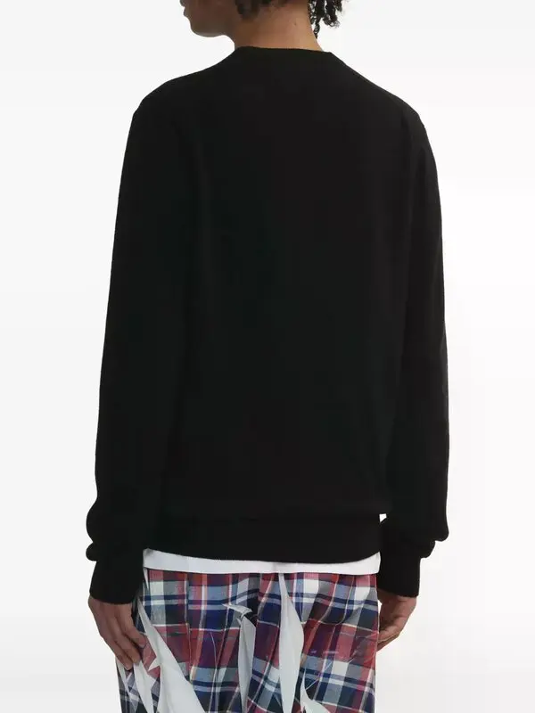 Play Comme Des Garcon Heart-appliqué Cardigan - Black