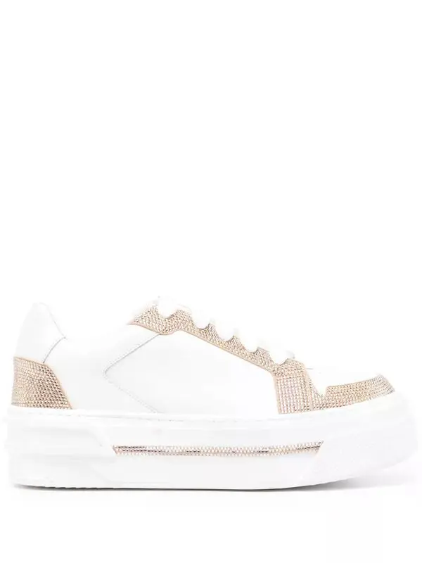 Rene Caovilla Lace-up Sneakers - White