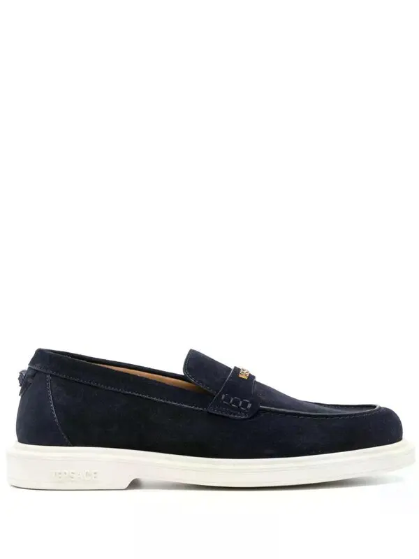 Versace Giuliano Suede Loafers - Blue