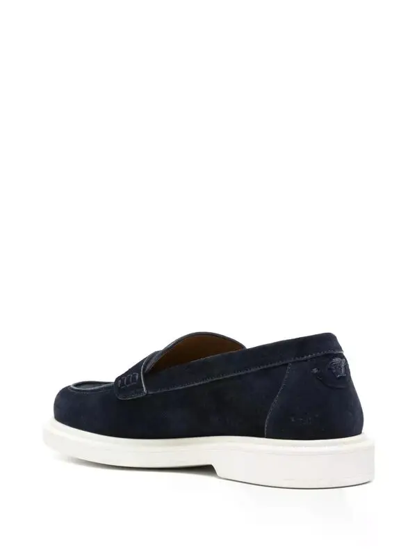 Versace Giuliano Suede Loafers - Blue