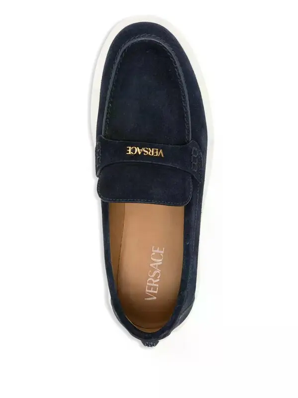 Versace Giuliano Suede Loafers - Blue