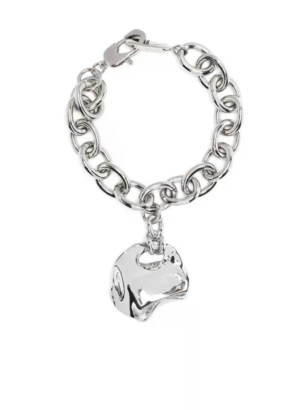 CAPSULE ELEVEN Desert Melted Coin Chain Bracelet - Silver