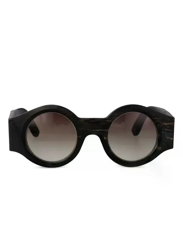 RIGARDS X Uma Wang Round-frame Sunglasses - Black
