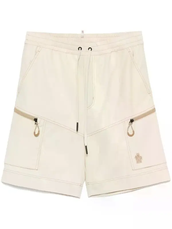 Moncler Drawstring Cargo Shorts - Neutrals