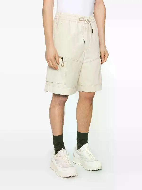 Moncler Drawstring Cargo Shorts - Neutrals