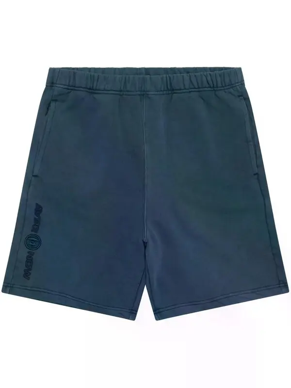 AAPE BY *A BATHING APE Logo-embroidered Track Shorts - Blue