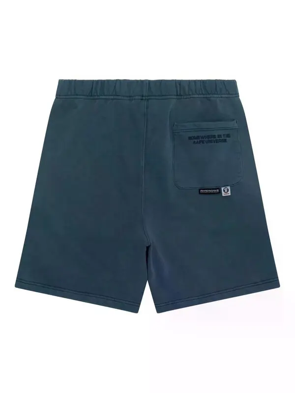 AAPE BY *A BATHING APE Logo-embroidered Track Shorts - Blue