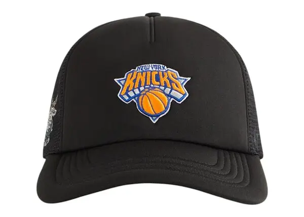 Kith X '47 New York Knicks Satin Franchise Trucker Hat - Black