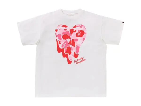 A BATHING APE X Emotionally Unavailable Abc Camo Tee Shirt - White