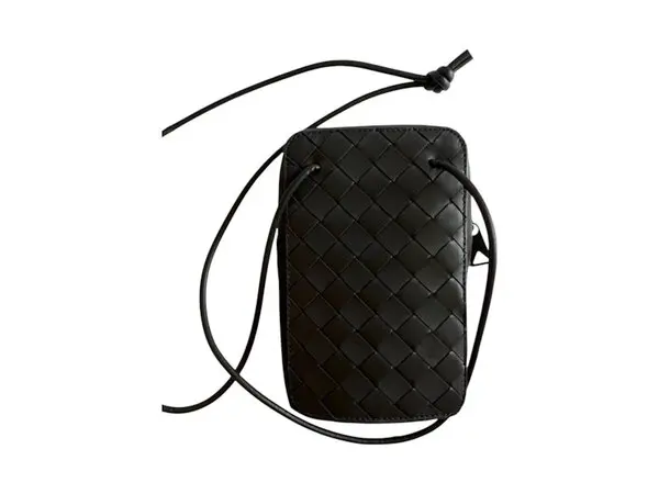 Bottega Veneta Intrecciato Shoulder Bag - Black