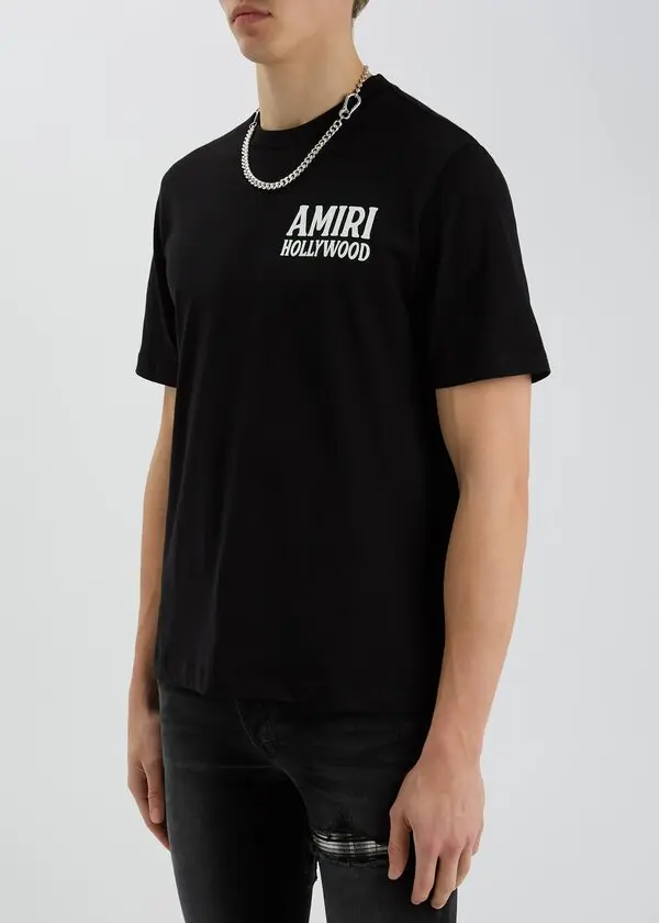 Amiri Jazz Wolf Logo Cotton T-shirt