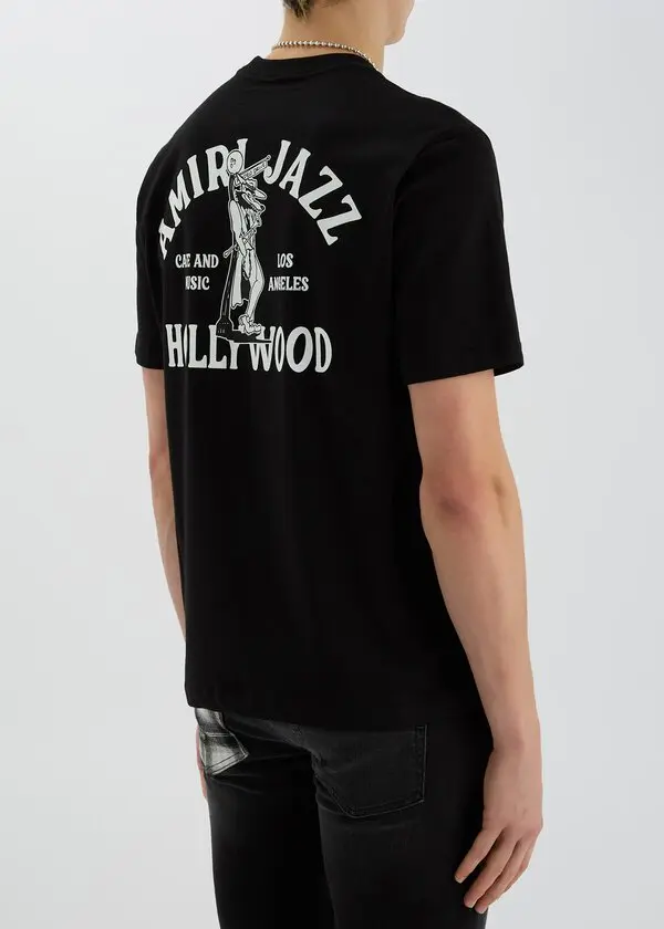 Amiri Jazz Wolf Logo Cotton T-shirt