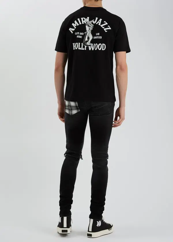 Amiri Jazz Wolf Logo Cotton T-shirt
