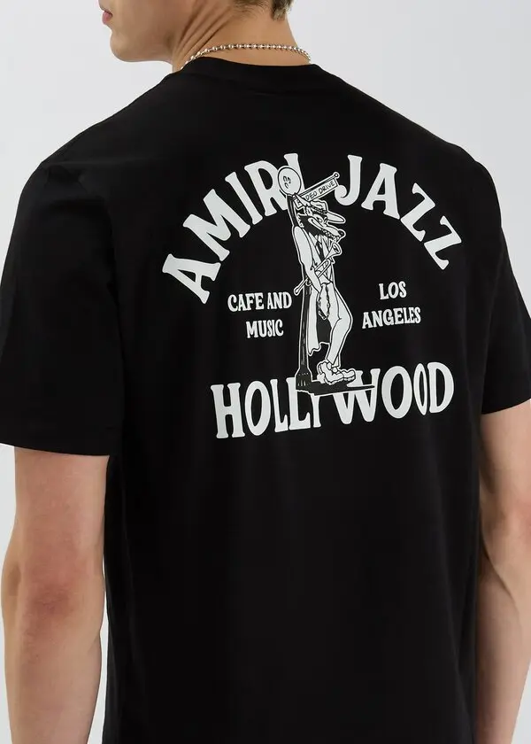 Amiri Jazz Wolf Logo Cotton T-shirt