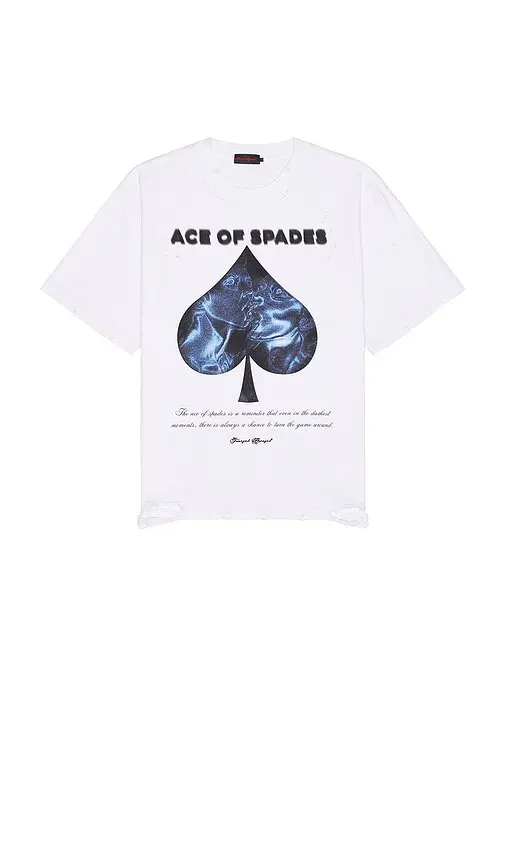 FUNERAL APPAREL Ace Of Spades T-shirt - White