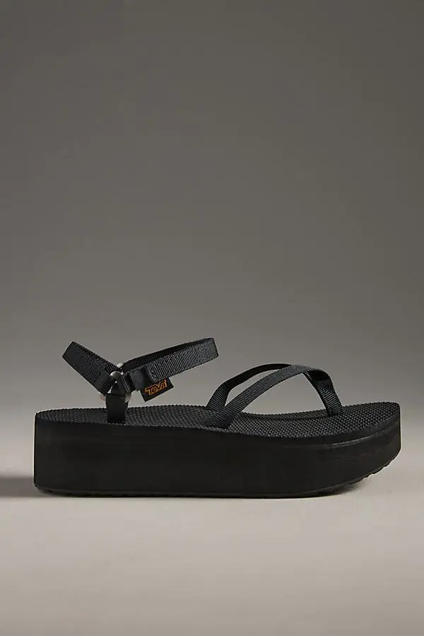 Teva Flatform Slim Sandals - Black