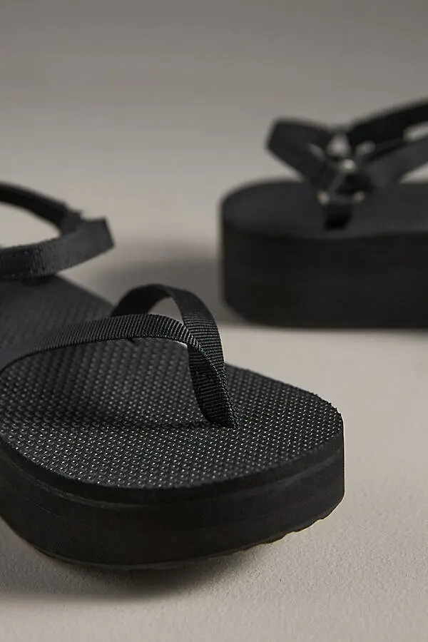 Teva Flatform Slim Sandals - Black