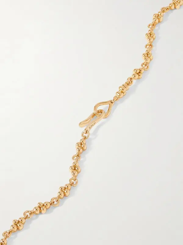 Tohum Design Plated Quartz Pendant Necklace