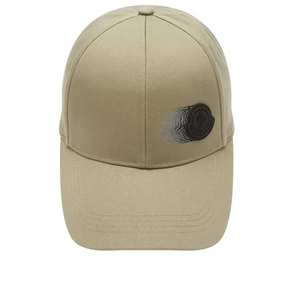 Moncler Cotton Gaberdine Side Logo Cap