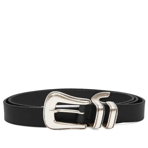 Nudie Jeans Western Leather Belt - Black