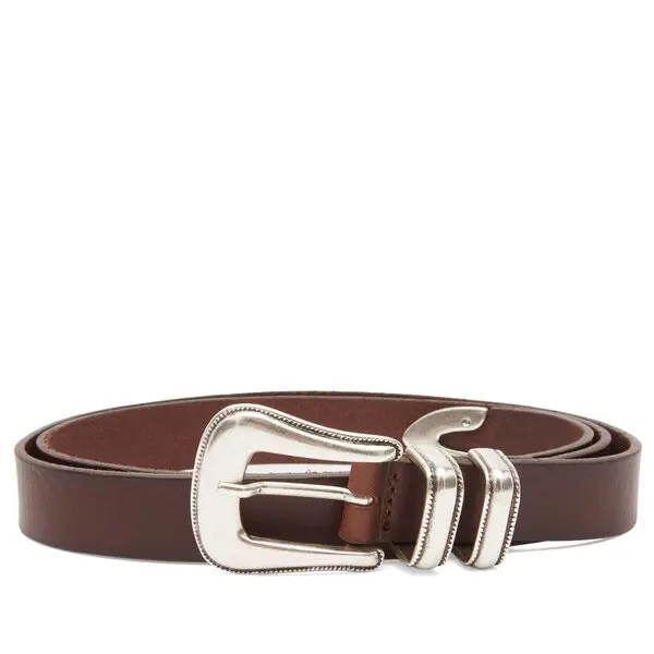 Nudie Jeans Western Leather Belt - Dark Brown
