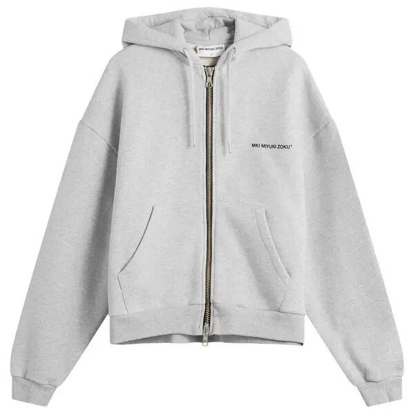 MKI MIYUKI ZOKU Uniform Zip Hoodie - Grey