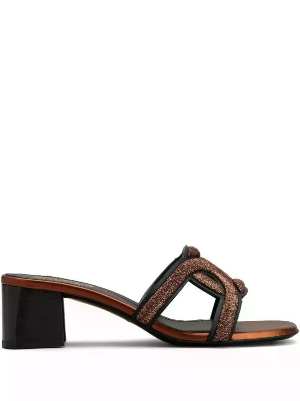 TOD'S Contoured-strap Leather Sandals