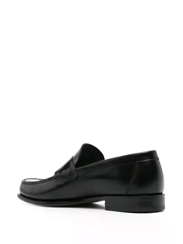 FERRAGAMO Embossed Gancio Loafers