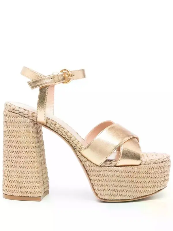 GIANVITO ROSSI 110mm Bebe Sandals - Neutrals