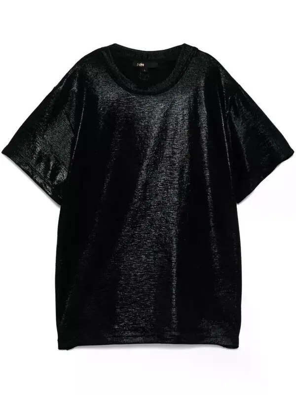 Maje Lamé T-shirt - Black