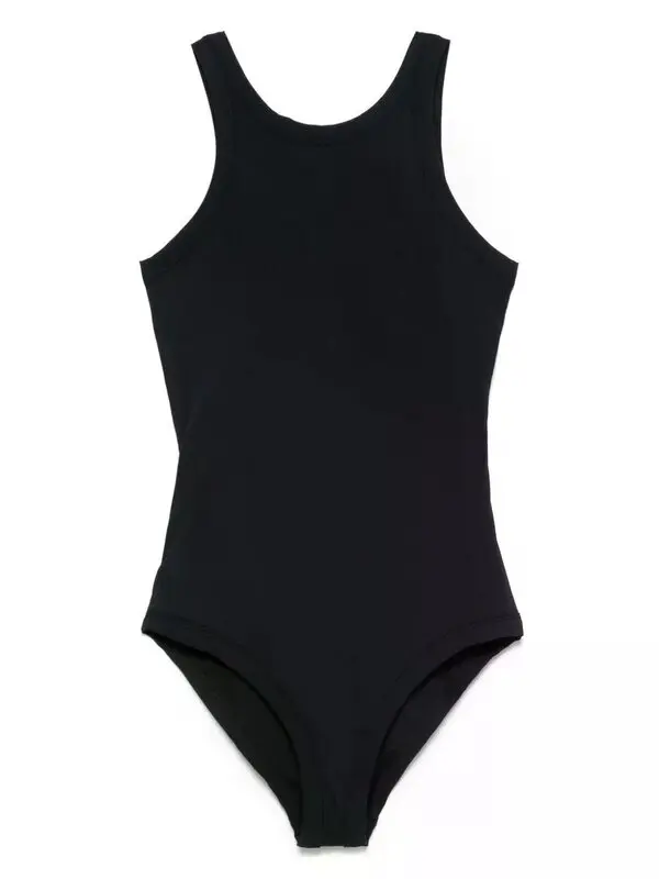 TOTEME Ribbed Swimsuit - Black
