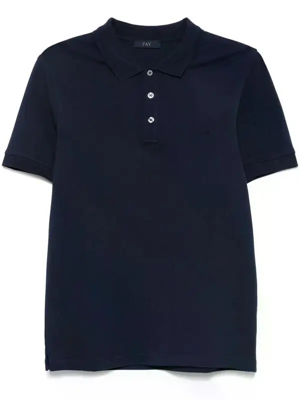 FAY Piqué-weave Polo Shirt